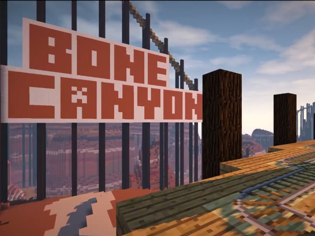 ชุมชนคนเล่นมายคราฟ: รถไฟเหาะ Bone Canyon
